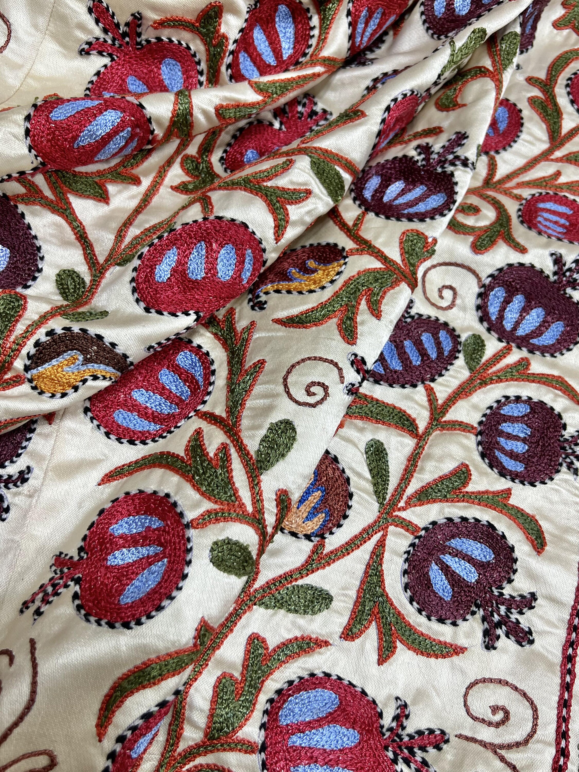 Uzbek Suzani Throw With Tree of Life Design Suzani Textile - Etsy