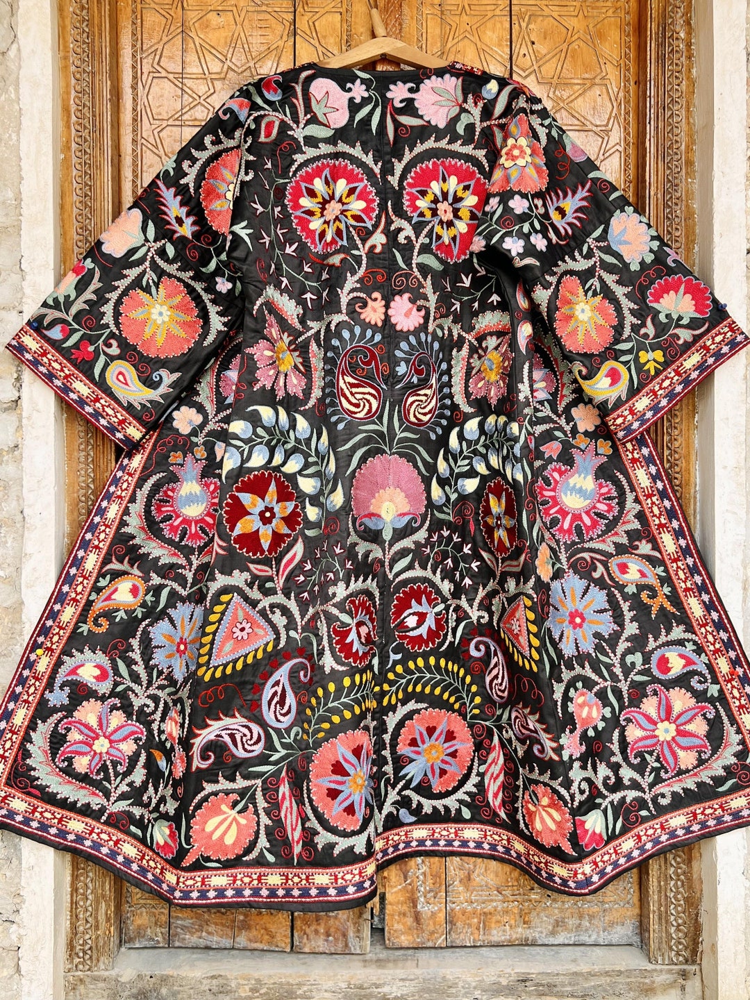 Suzani Coat With Antique Lakai Pattern, Designed by Miran Coat, Customized Coat, Unique Coat ...