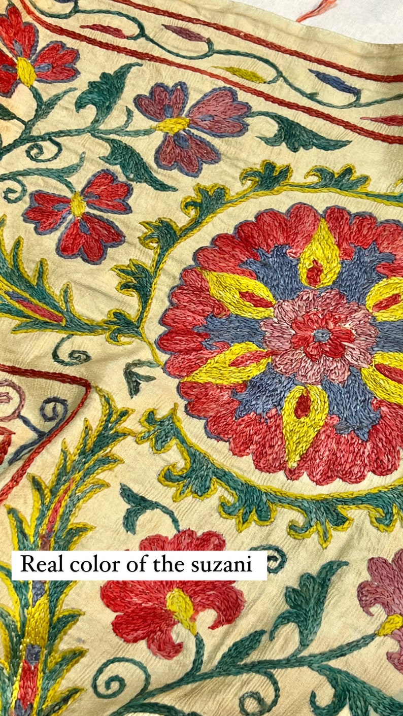 Silk Suzani Throw With Tree of Life Design Suzani Textile - Etsy