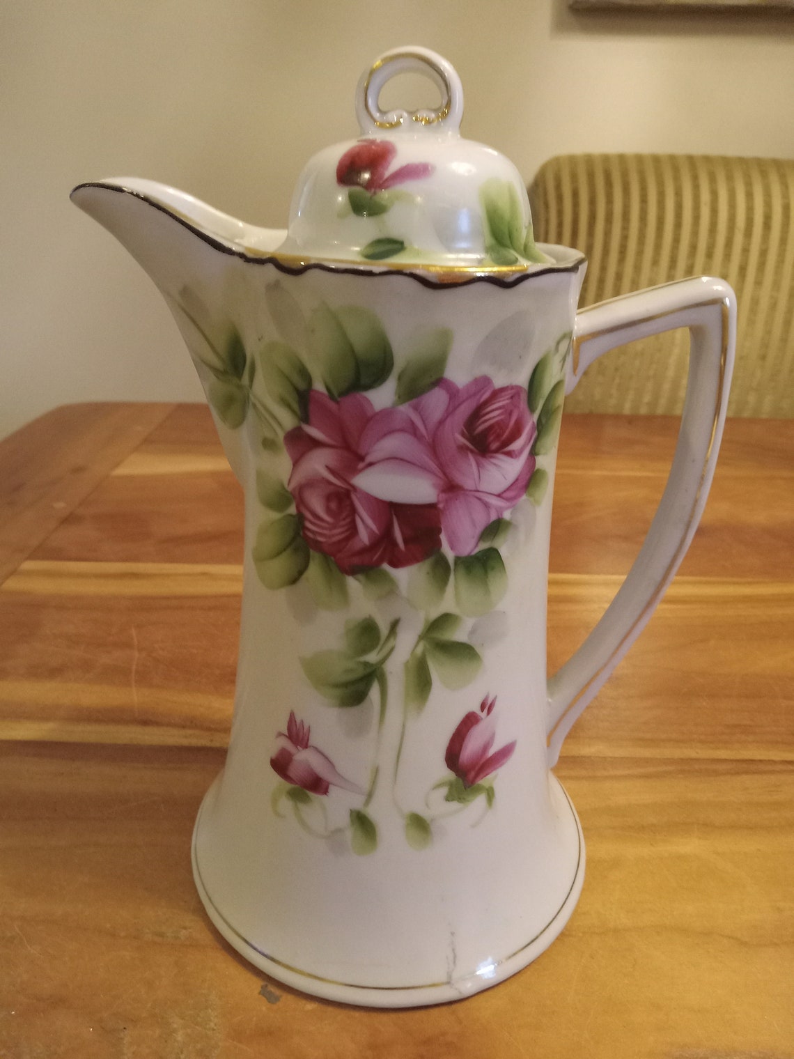 Beautiful Vintage Chocolate Pot. Made in Japan. Hand Painted - Etsy Canada