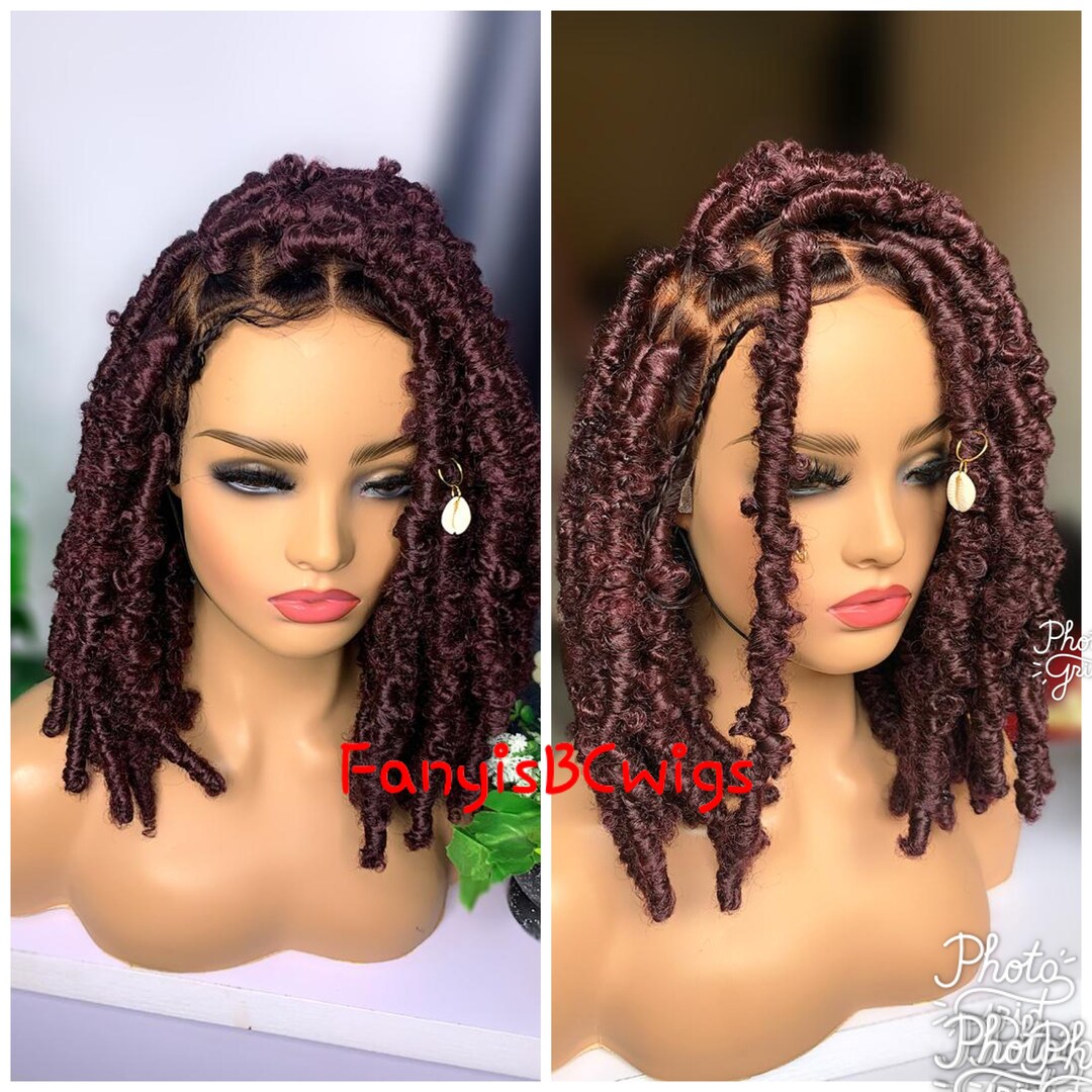Braided Wigs, Butterfly Locs, Locs Braided Wig, Braided Wig for Black ...