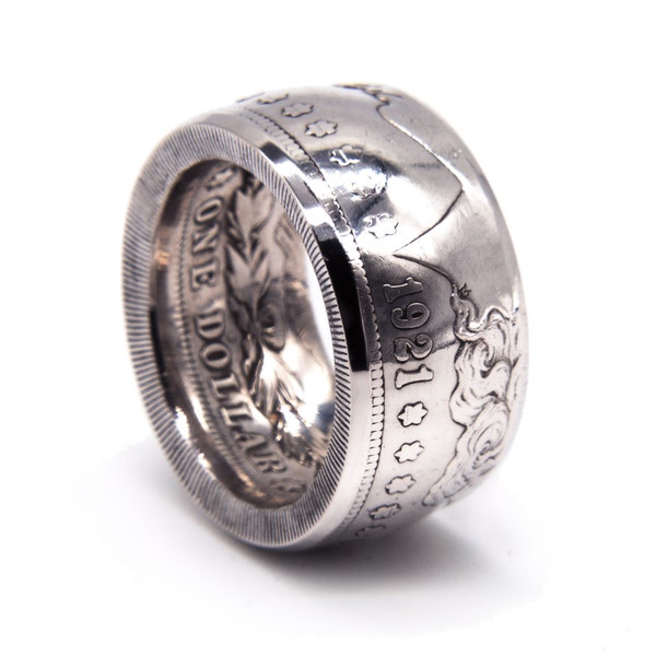 Mens Silver Dollar Ring - Etsy