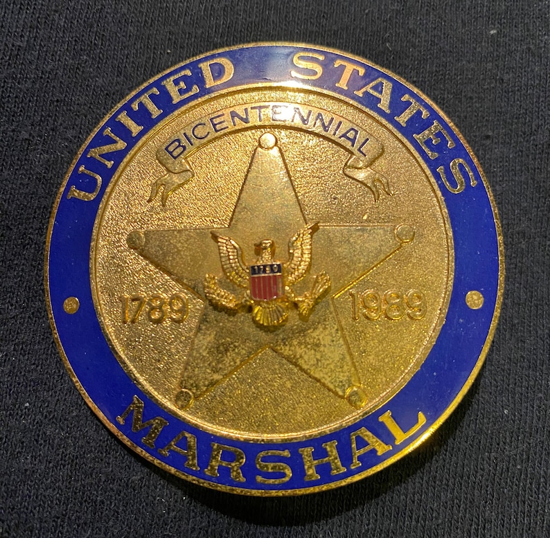 USMS Marshal Obsolete Badge for Police Badge Collectors - Etsy