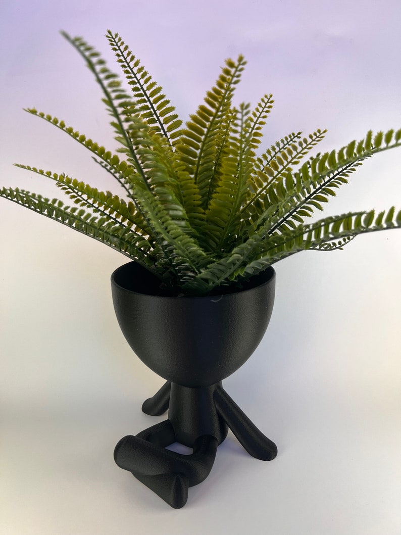 3D Printed Chilling Human Plant Pot, Person Planter - Etsy