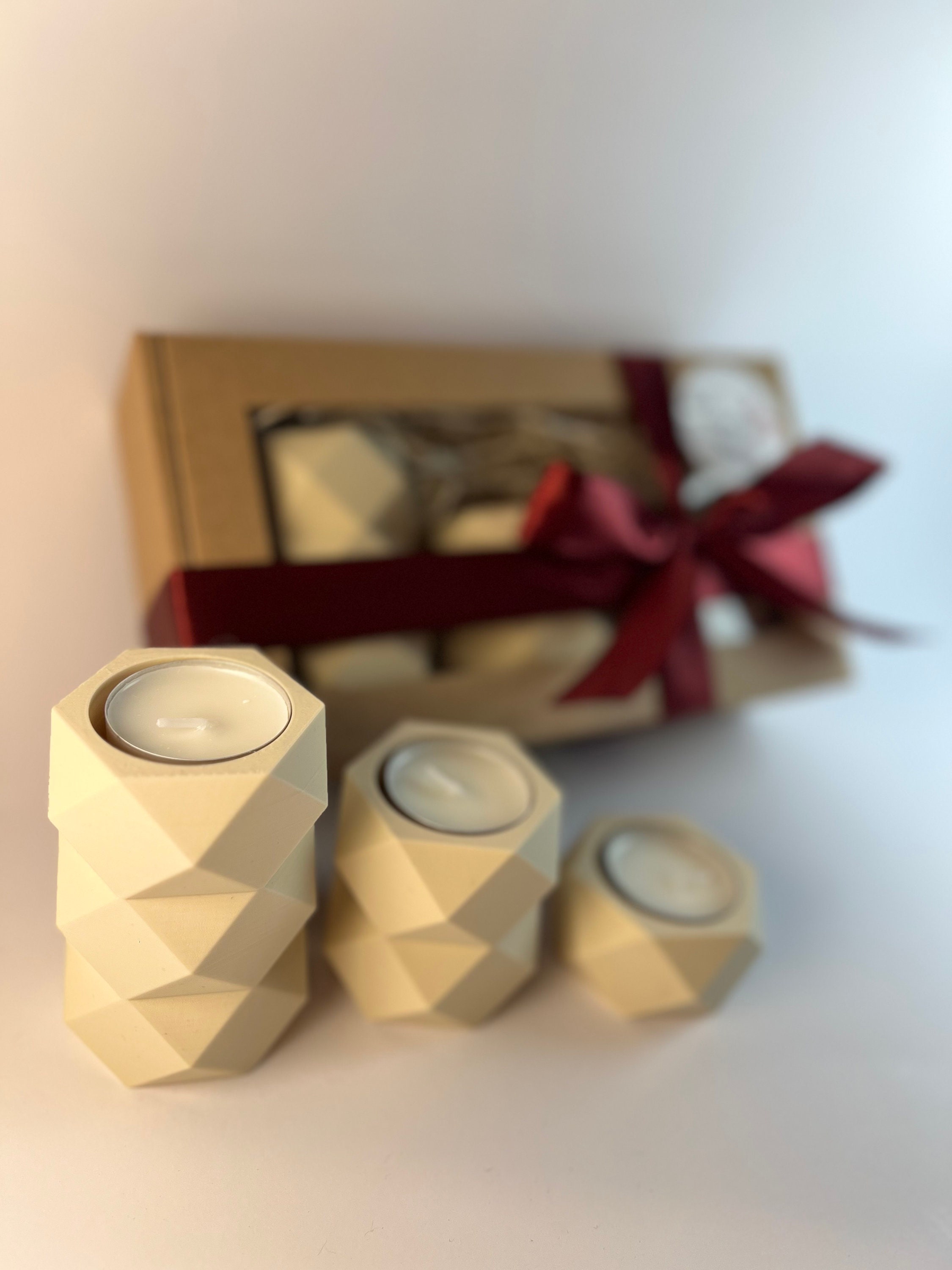 3D Printed Candle Holder, Multiple Colors, Three Sizes for Tea Candles ...