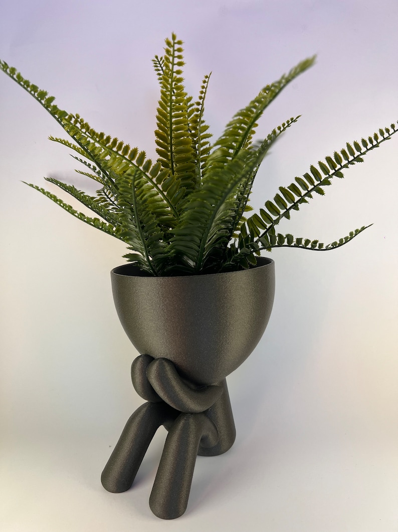 3D Printed Thoughtful Human Plant Pot, Person Planter - Etsy