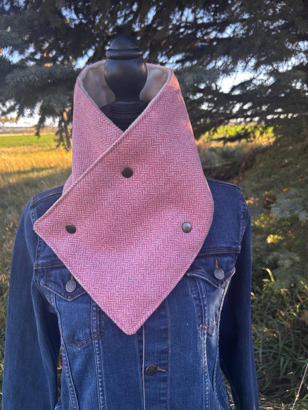 Western Neck Cowl - Cowboy Cowl - Buckaroo Cowl - Wool Cowl - Neck Cowl ...