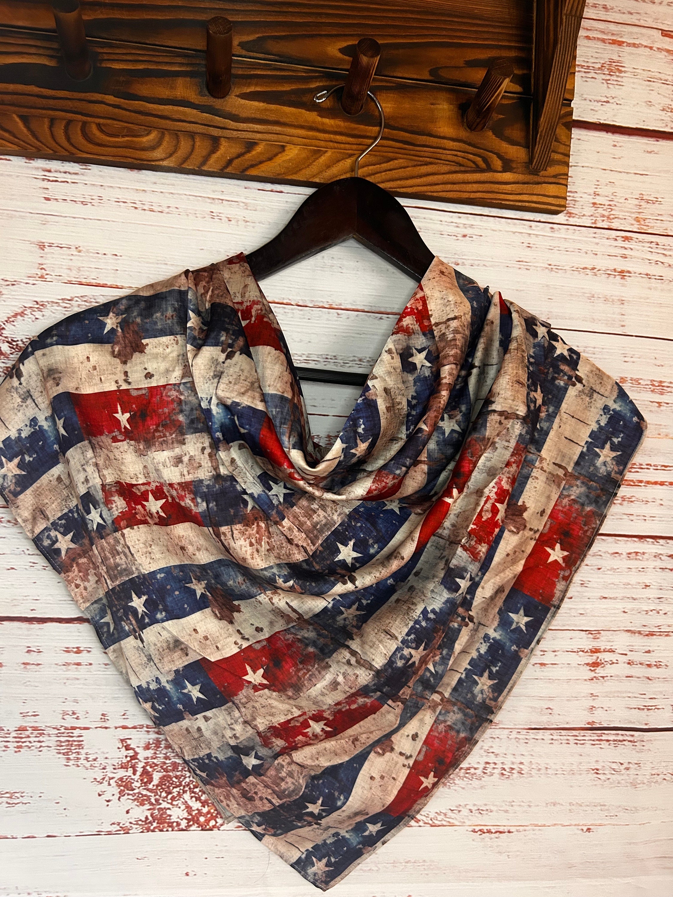 Wildrag Old Glory Wild Rag Bandana Neckerchief Scarf Cowboy Scarf - Etsy