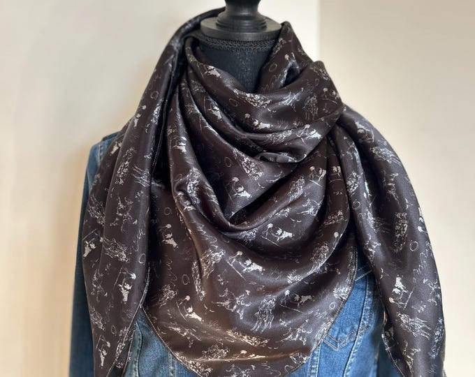 Wildrag the Roy Rogers Neckerchief Bandana Satin Scarf western Scarf - Etsy