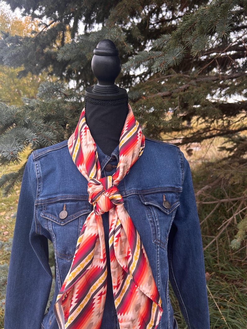Western Wild Rag Cowboy Scarf Square Bandana Neck Kerchief Traditional ...