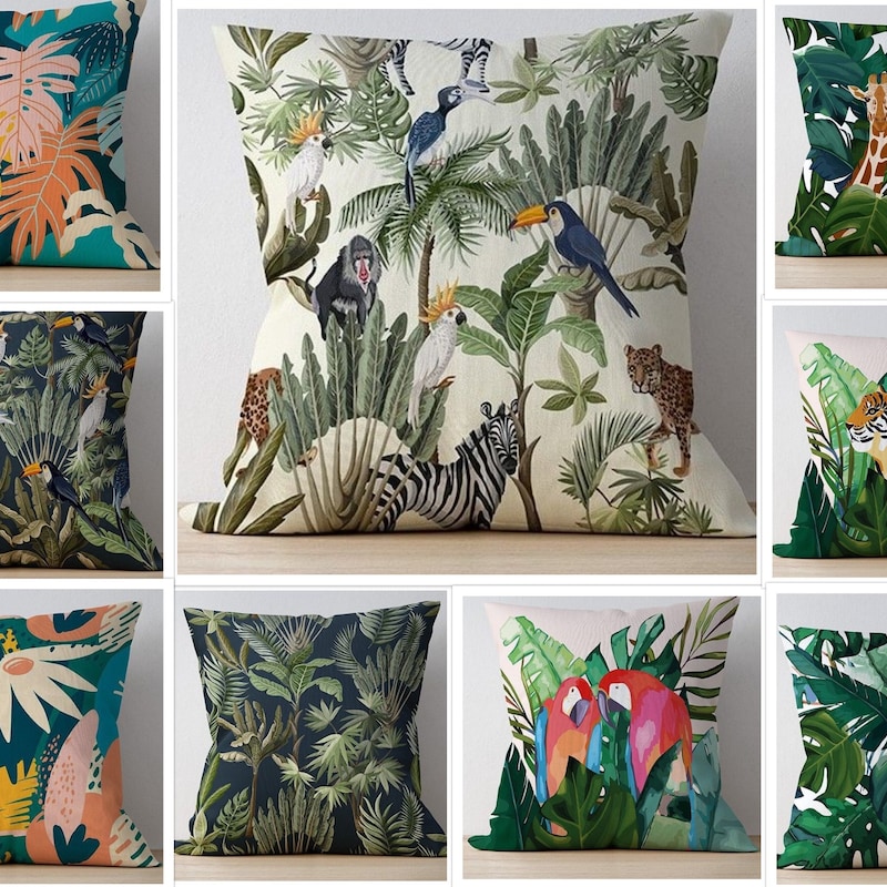Tropical Cushion - Etsy