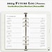 2023 Weekly Overview Printable A6 Size Inserts Dated Weekly - Etsy