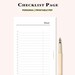 Checklist Template Printable Personal Ring Inserts To-do - Etsy