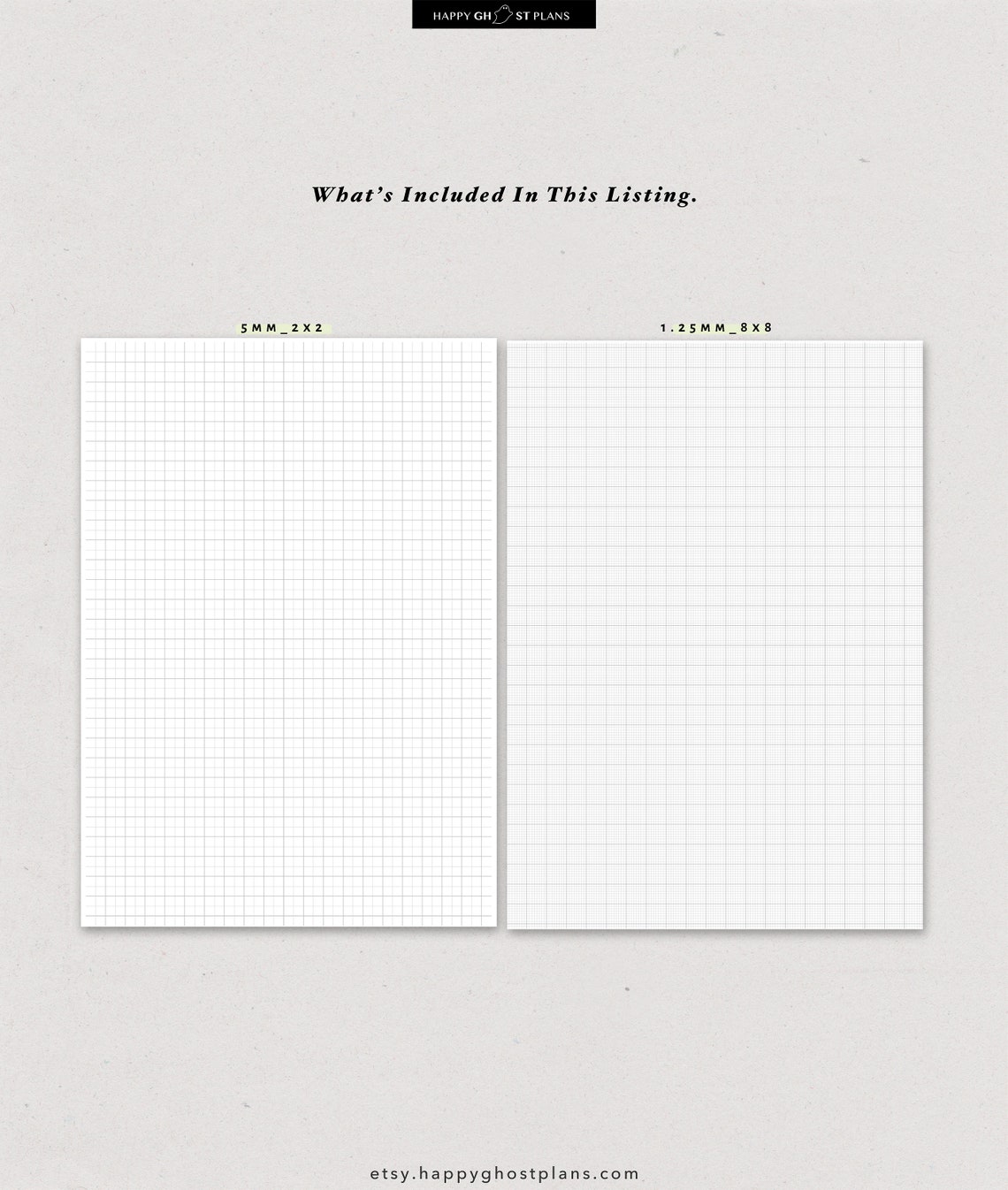 A4 US Letter Graph Paper PDF Printable 10mm 5mm 1.25mm | Etsy