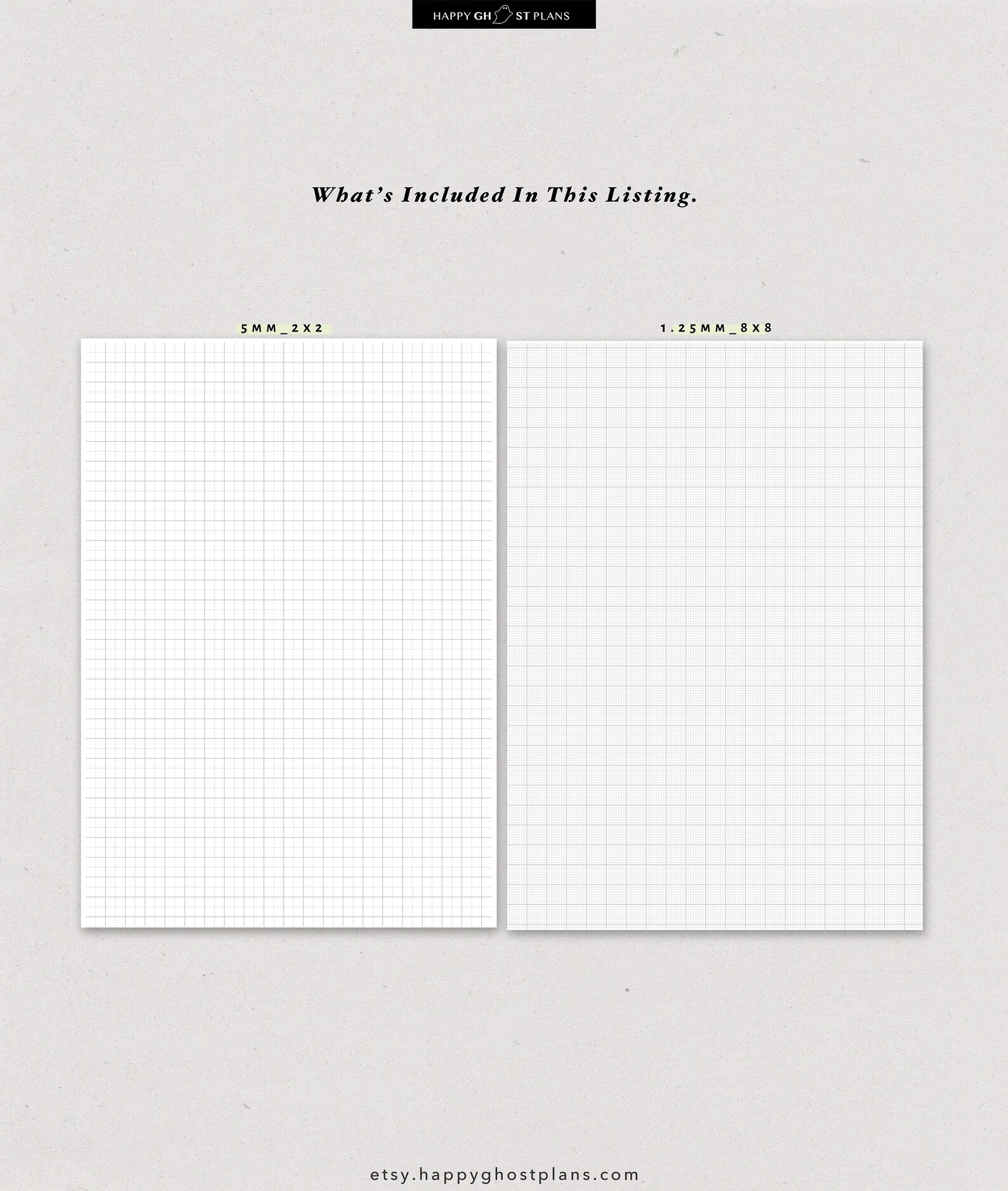 A4 US Letter Graph Paper PDF Printable 10mm 5mm 1.25mm | Etsy