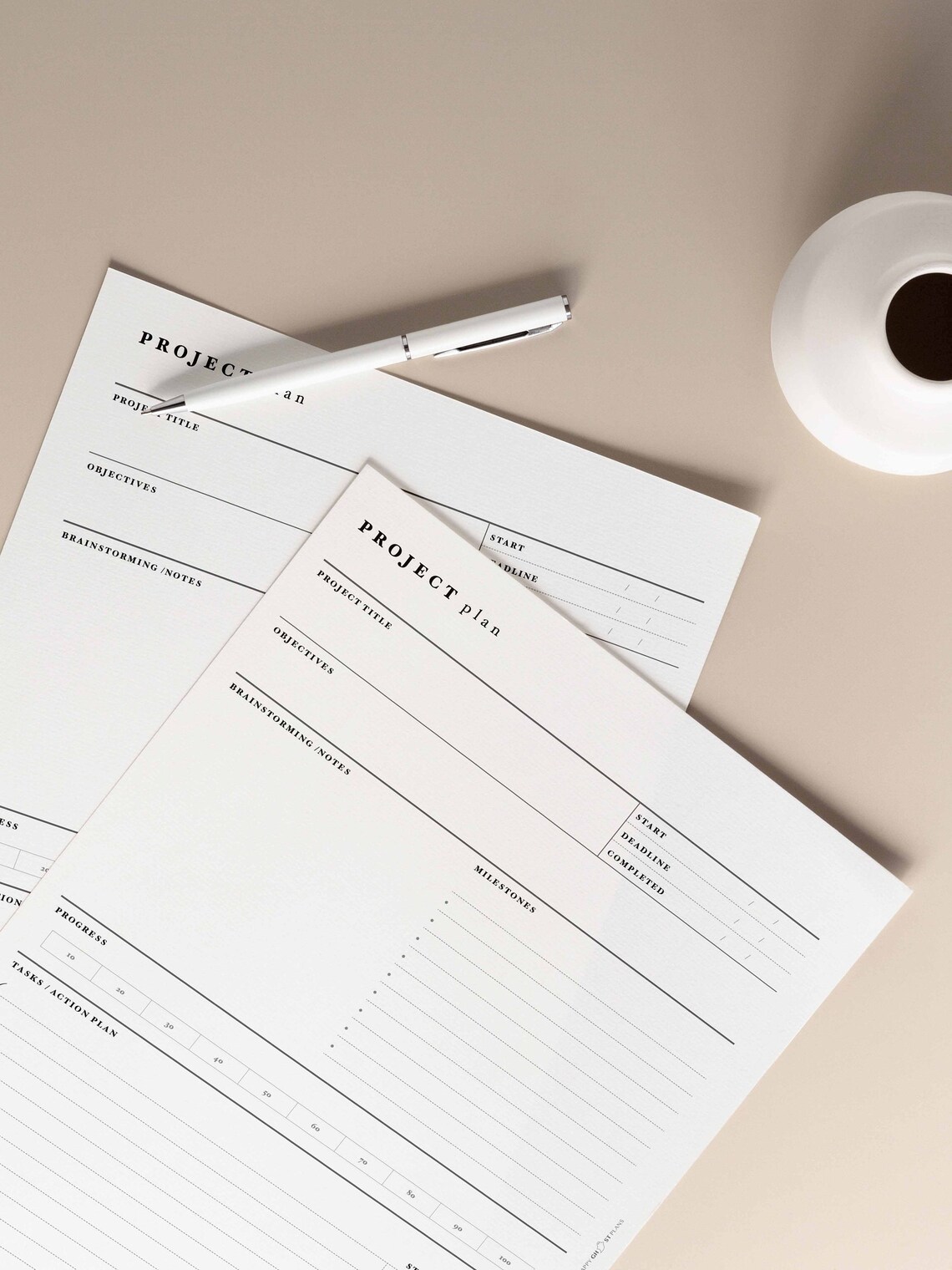 Project Planner Printable Insert for A4 and Letter Size Planner, for ...