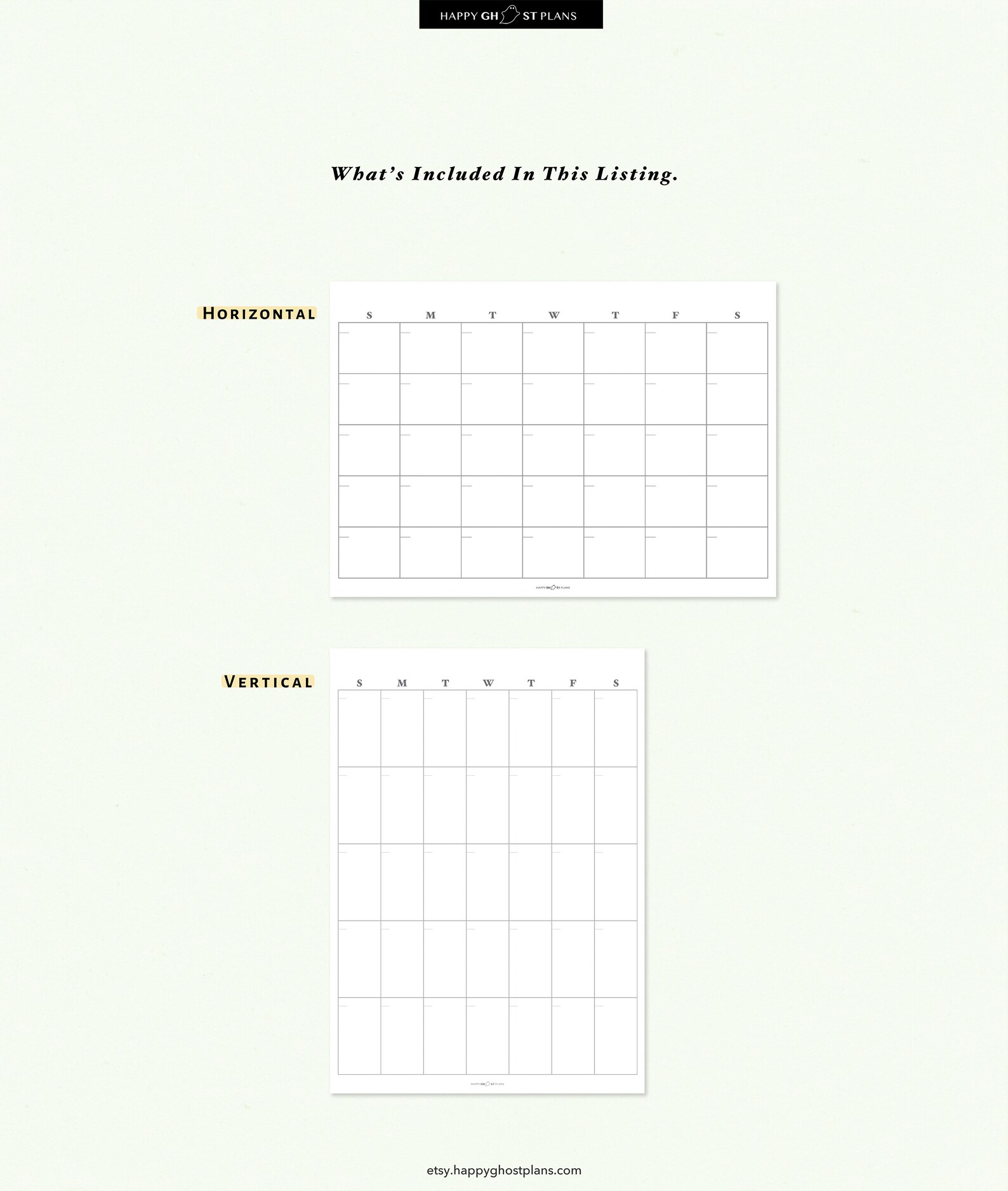 Monthly Planner Fillable A4 US Letter Horizontal and - Etsy