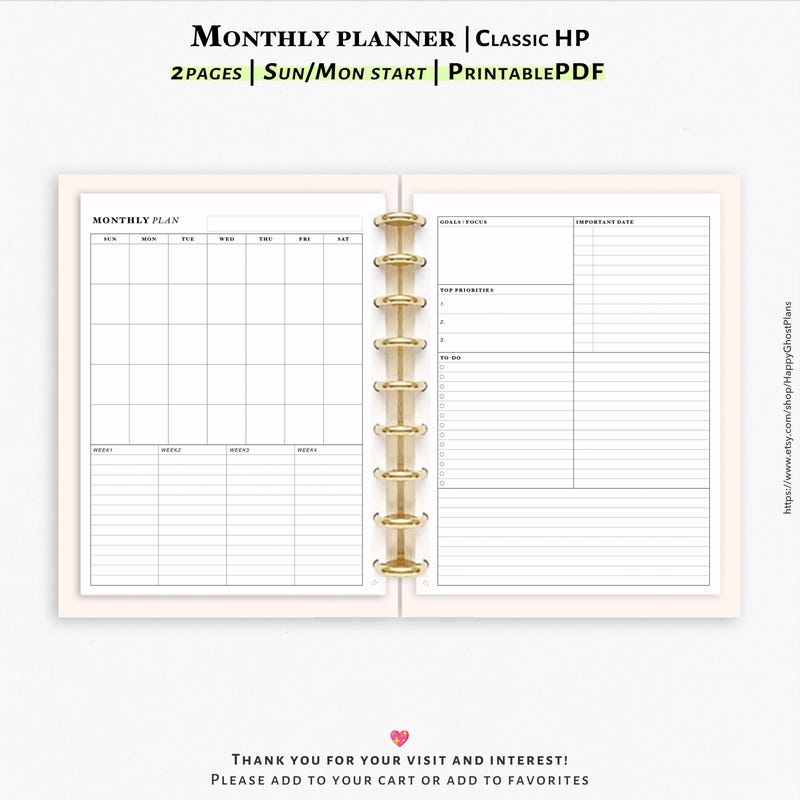 Happy Planner Insert - Etsy