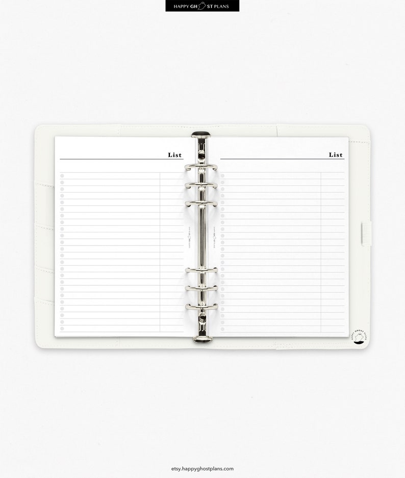 Checklist Template Printable A5 Planner Insert | To-do List | Shopping ...