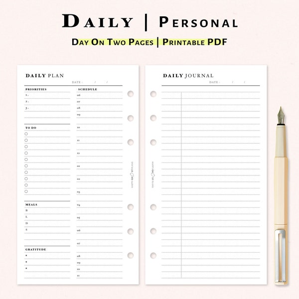 Filofax Printable - Etsy