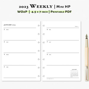 2023 Weekly Planner Printable Mini Happy Planner Inserts - Etsy