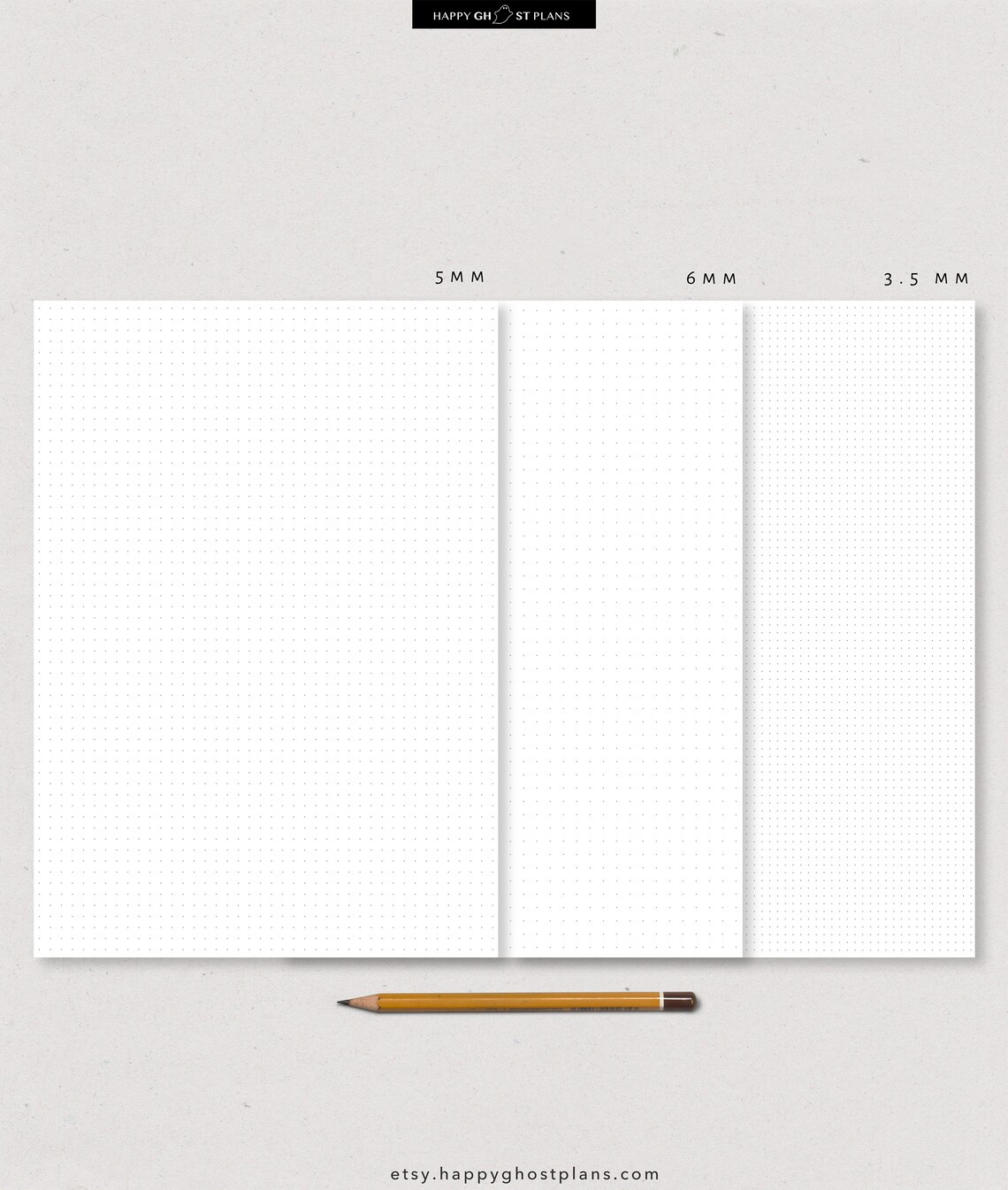 Square Grid and Dot Grid Printable PDF A4 Letter Paper | Etsy