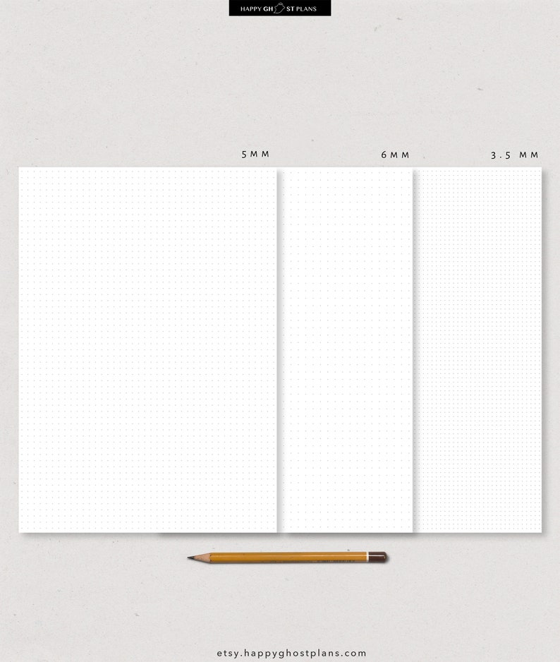 Square Grid and Dot Grid Printable PDF A4 Letter Paper - Etsy