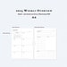 2023 Weekly Overview Printable A6 Size Inserts Dated Weekly - Etsy