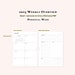 2023 Weekly Overview Printable Personal-wide Inserts Dated - Etsy