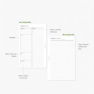 Daily Planner Printable Insert for Fc-compact Planner | Grid Paper ...