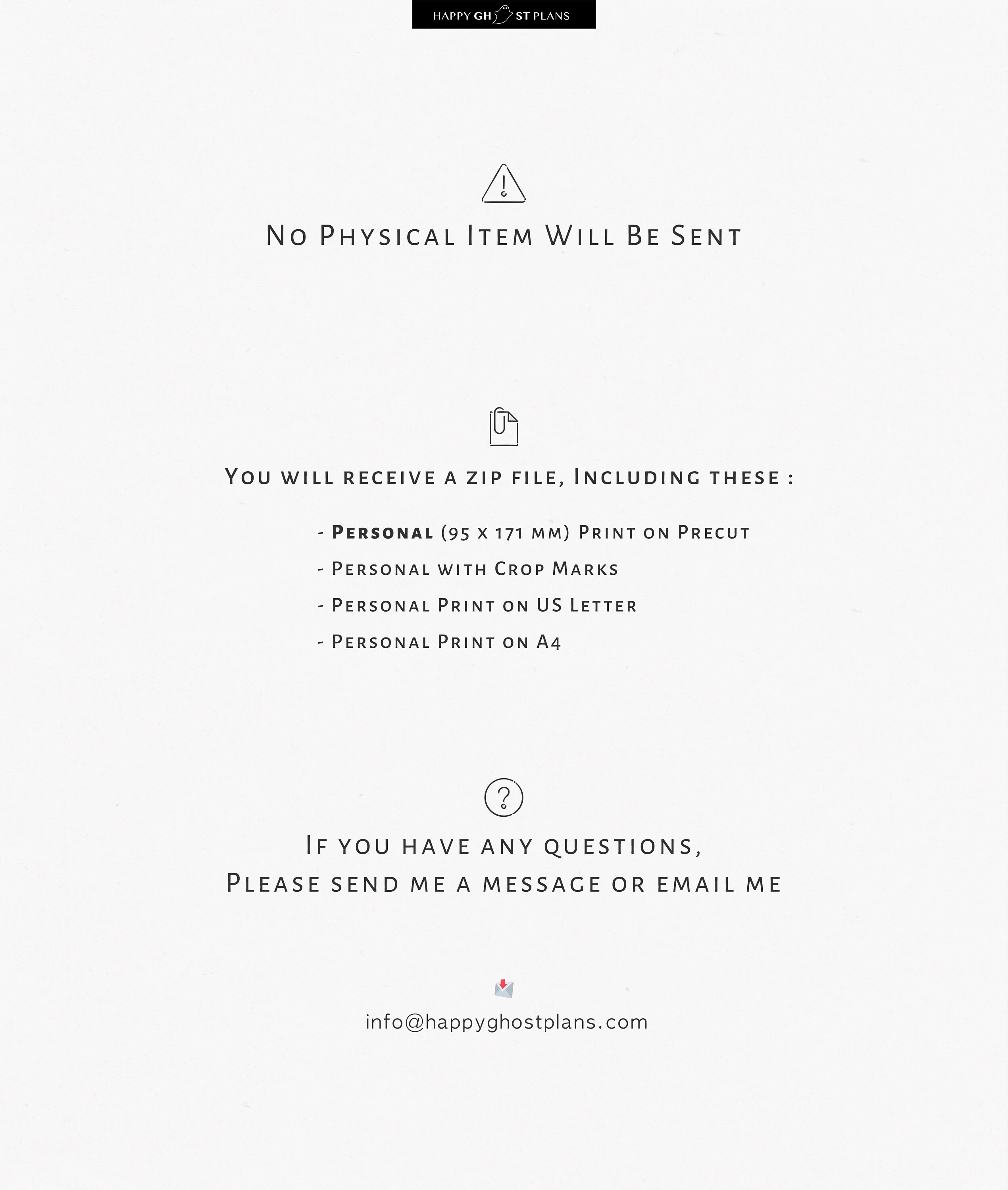 Weekly Planner Printable Personal Size Insert Simple Undated Weekly ...