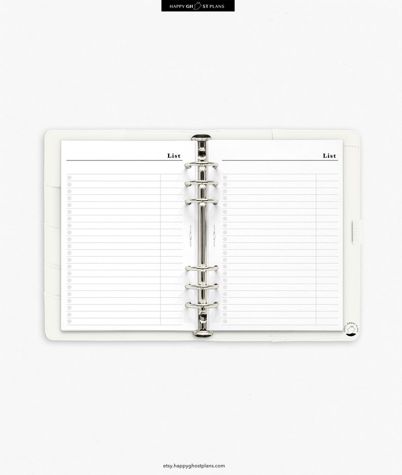 Checklist Template Printable B6 (5x7 In) Planner Insert | To-do List ...