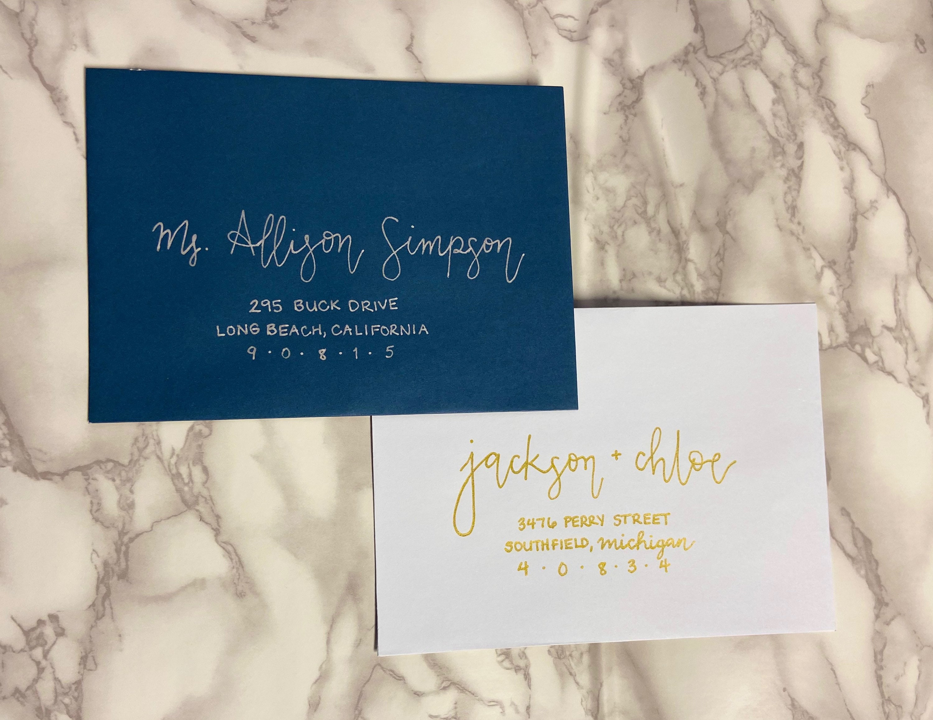 Envelope Addressing Hand Written Envelopes Calligraphy - Etsy