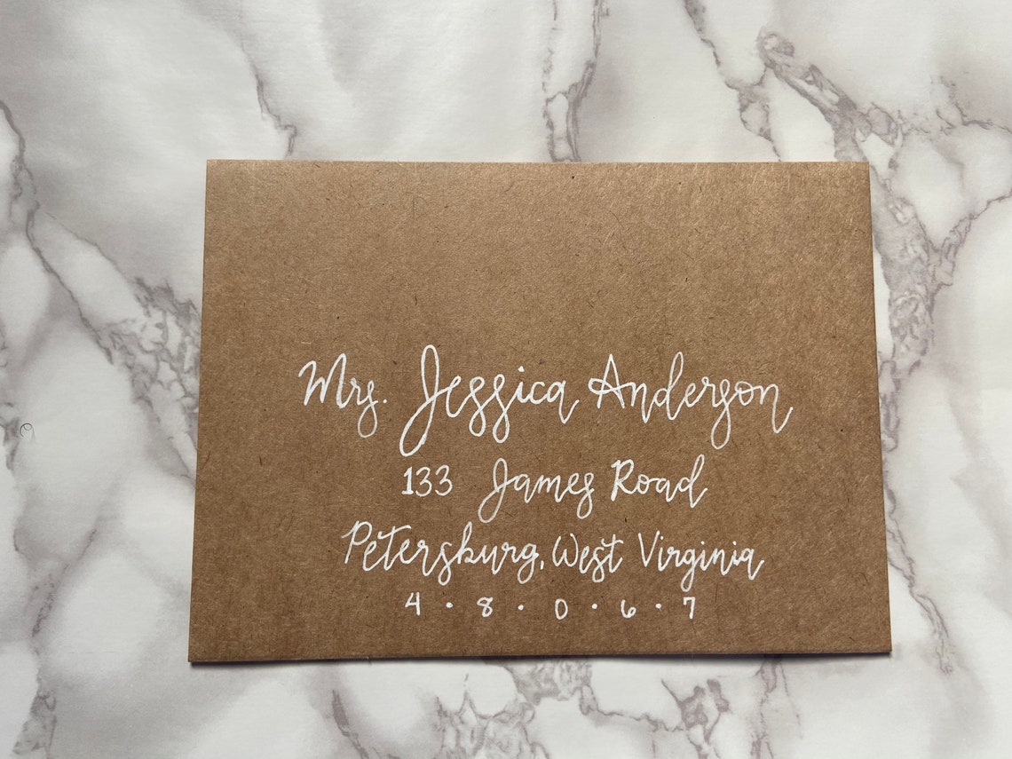 Envelope Addressing Hand Written Envelopes Calligraphy | Etsy