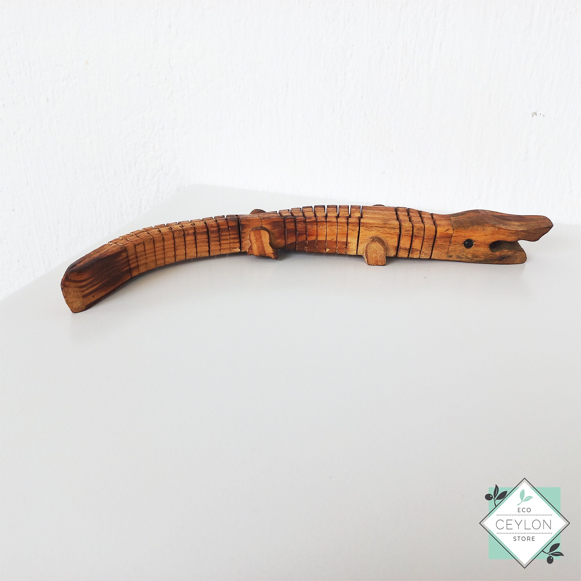 Wood Crocodile Movable Wooden Crocodile Wooden Crocodile - Etsy