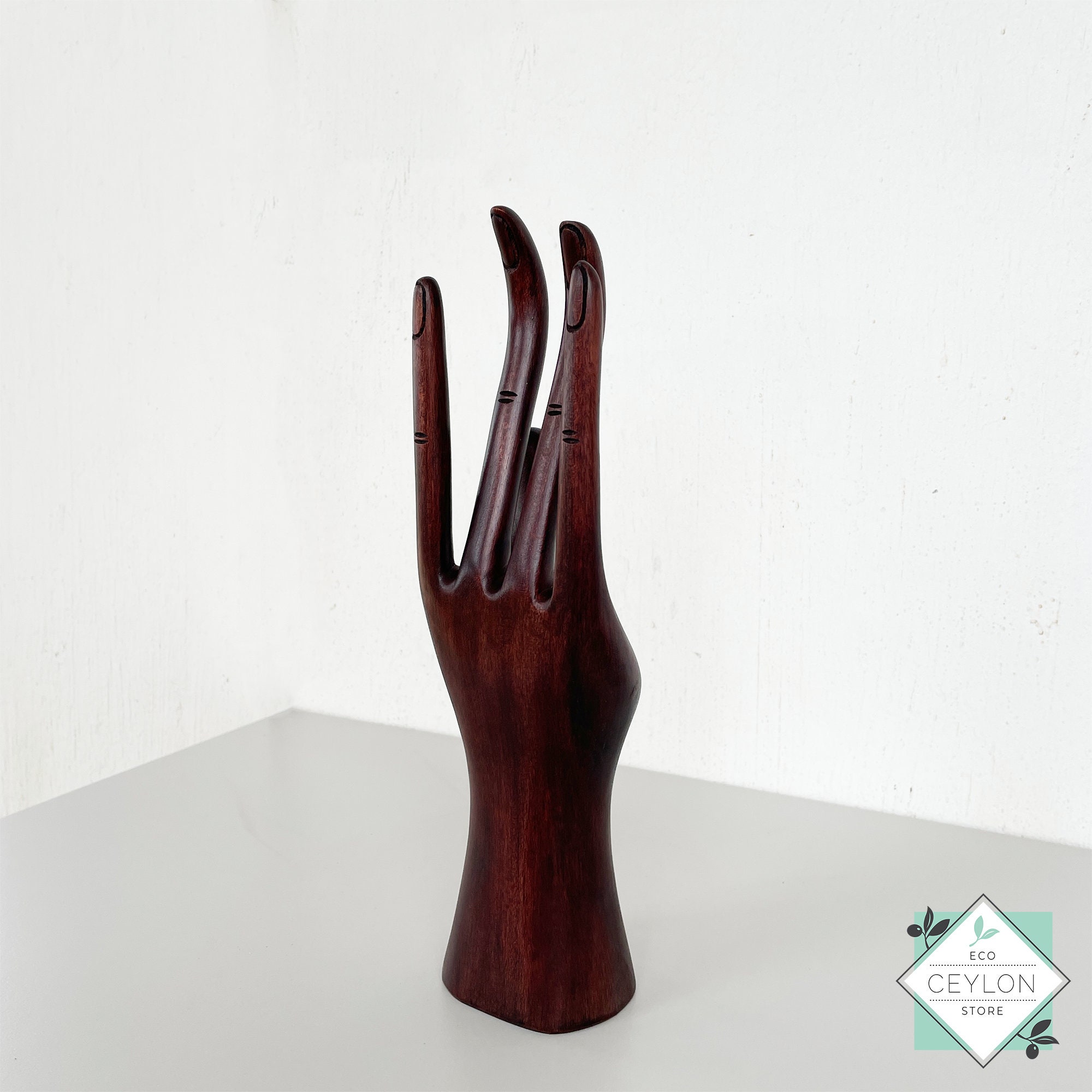 Wooden Hand Sculpture, Hand Jewelry Display, Hand Ring Holder - Etsy