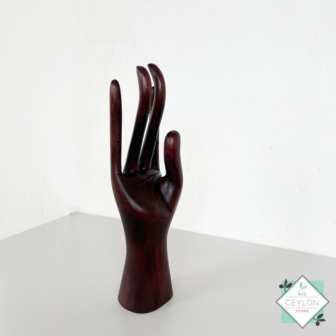 Wooden Hand Sculpture Hand Jewelry Display Hand Ring Holder - Etsy