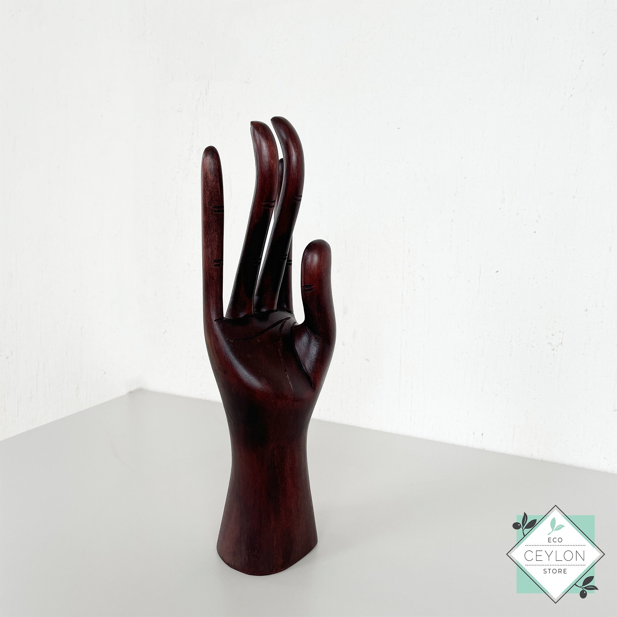 Wooden Hand Sculpture, Hand Jewelry Display, Hand Ring Holder - Etsy