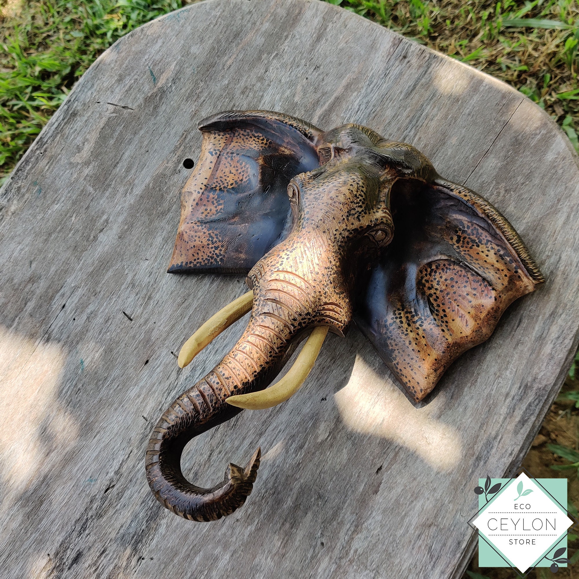 Elephant Tusks Graphic Face