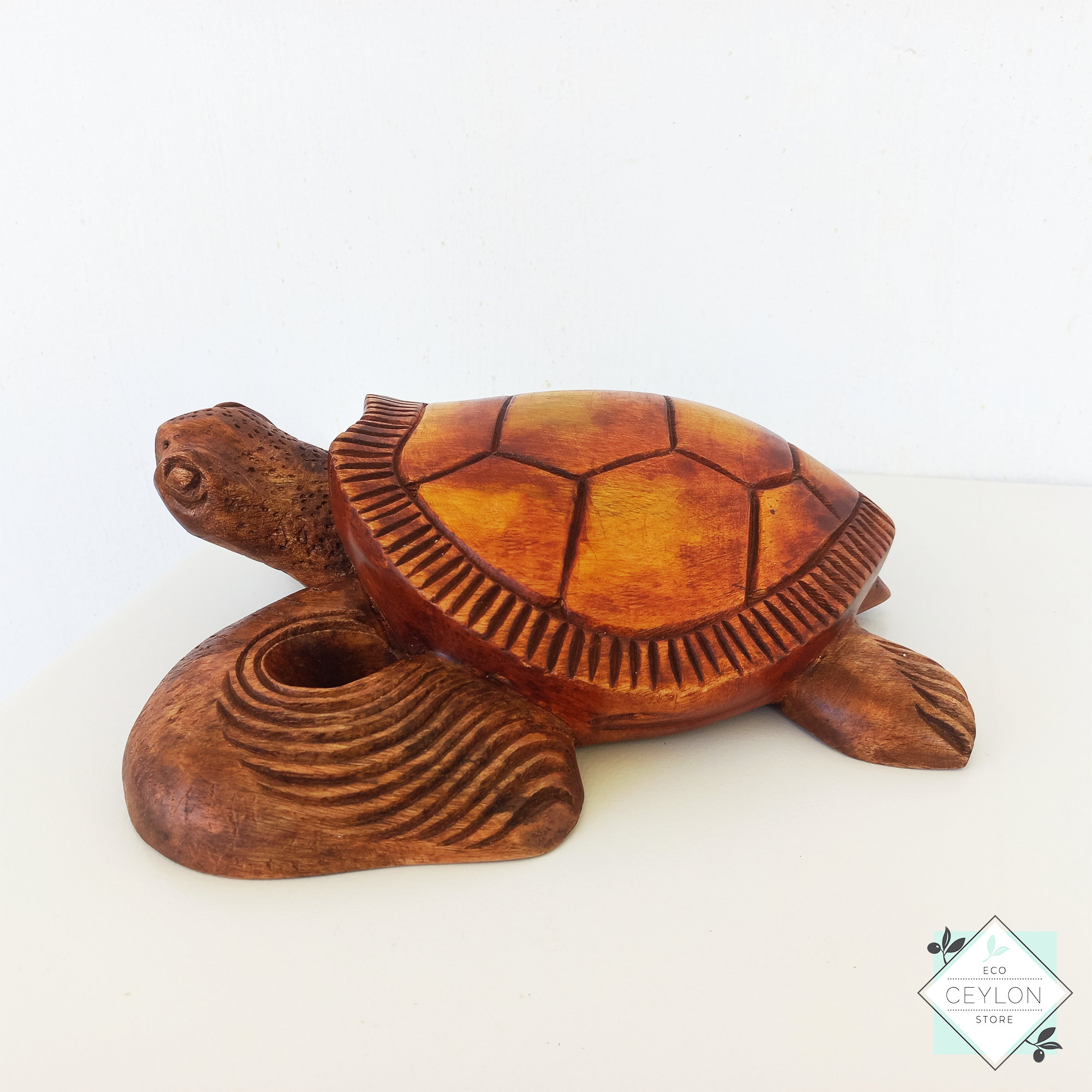 Hand Carved Wood Sea Turtle Sculpture, Wooden Sea Turtle Art, Sea ...