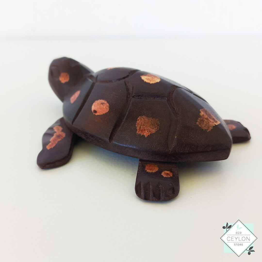 Wood Baby Sea Turtle Sculpture, Hand Carved Sea Turtle Art, Sea Turtle ...