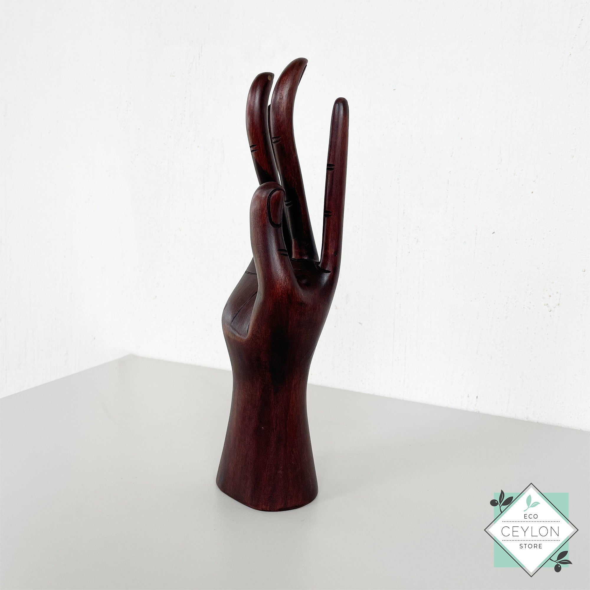 Wooden Hand Sculpture, Hand Jewelry Display, Hand Ring Holder - Etsy