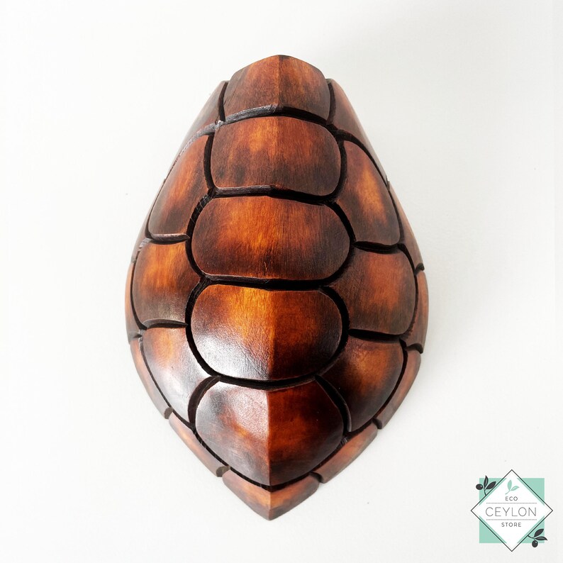 Hand Carved Wall Hang Wooden Sea Turtle Shell, Wood Sea Turtle Shell ...