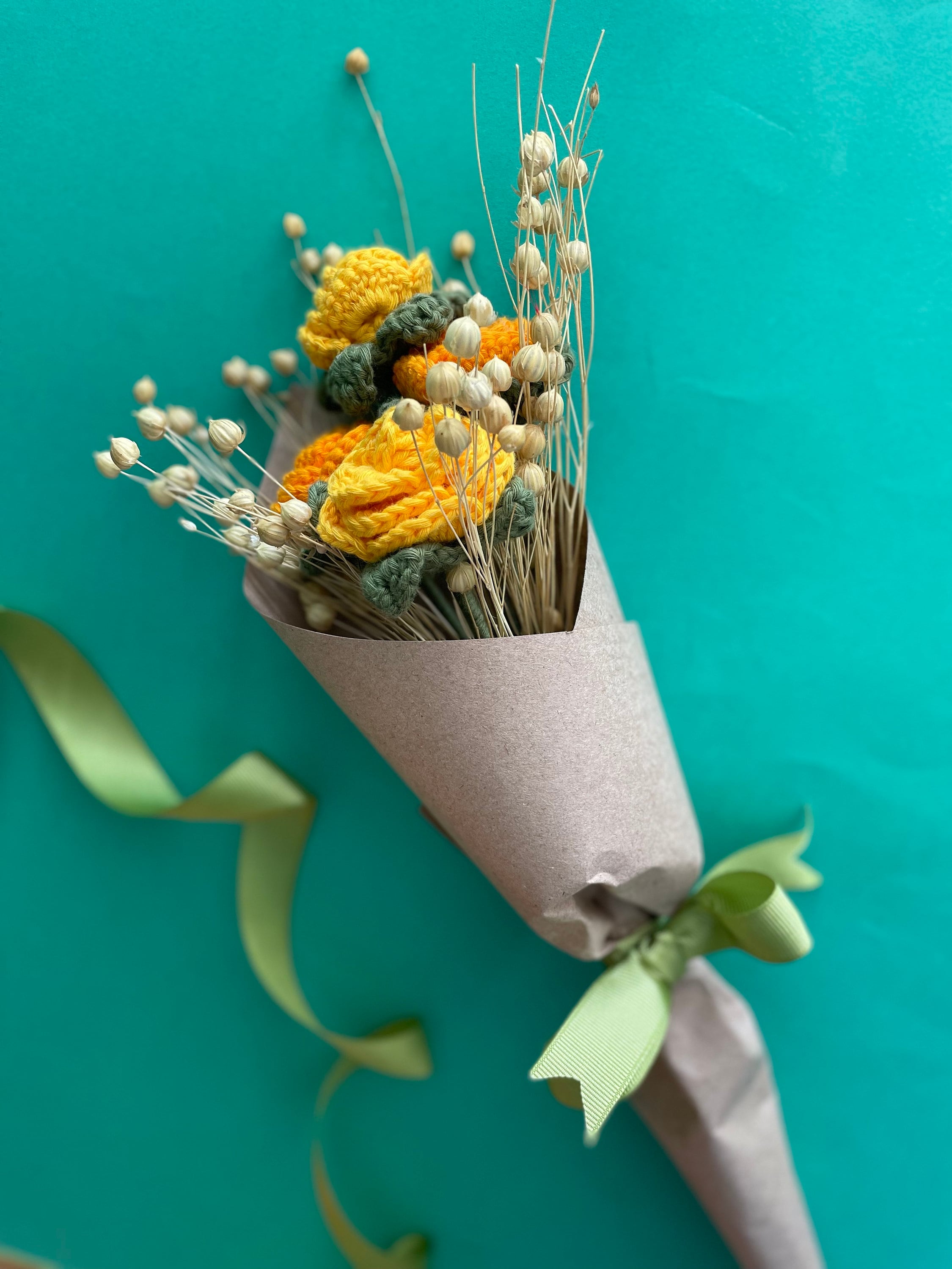 Finished Handmade Crochet Flower Bouquet / A Bouquet of Unfading ...