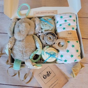 ORGANIC Qute Gift Box. Pick the Gender - Gender Neutral, Baby Boy or ...