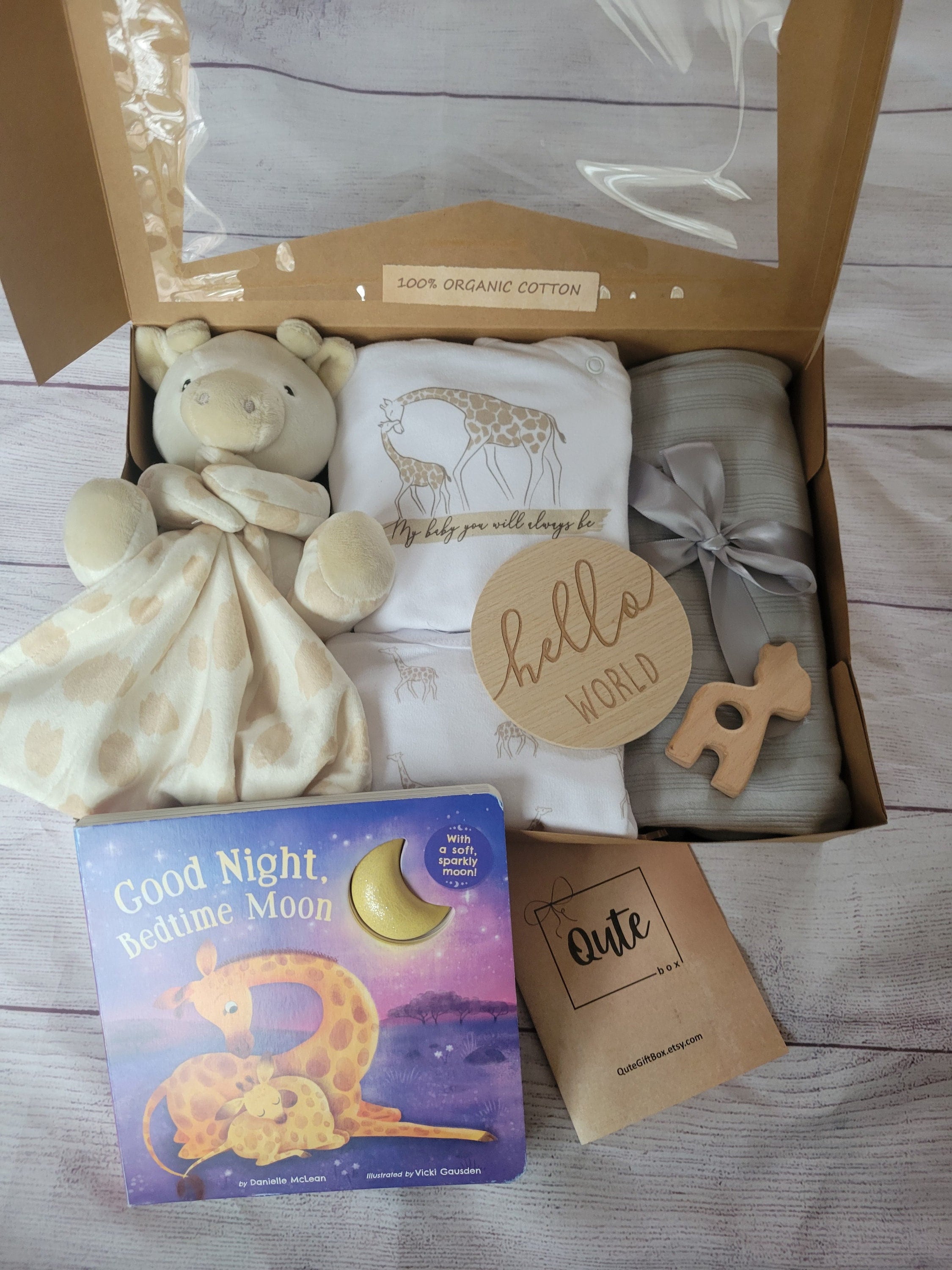 NEW ORGANIC Qute Gift Box. Neutral, Baby Boy or Baby Girl - Etsy