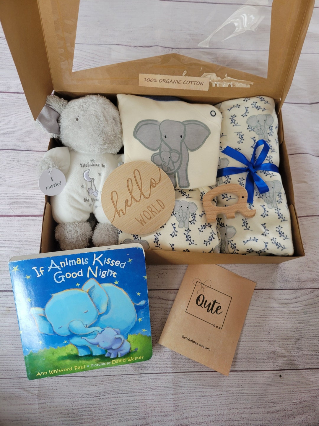 NEW ORGANIC Qute Gift Box. Neutral, Baby Boy or Baby Girl - Etsy