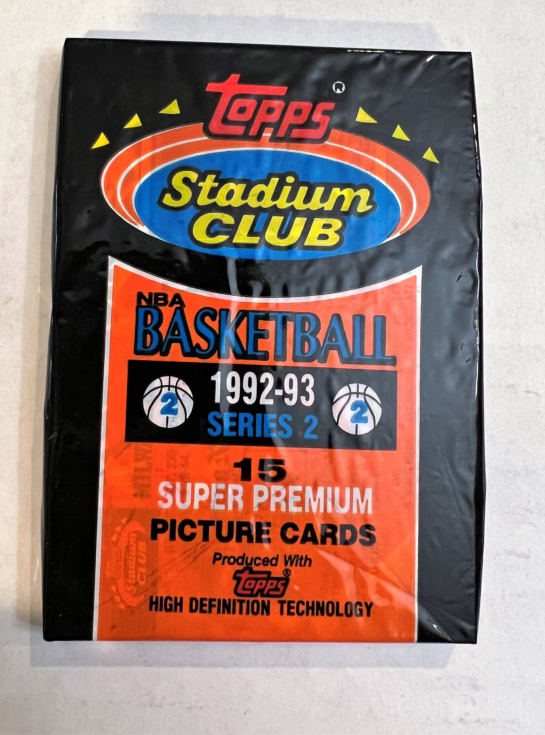 1992-93 Topps Stadium Club Basketball Cards Series 2, 4 Packs - Etsy