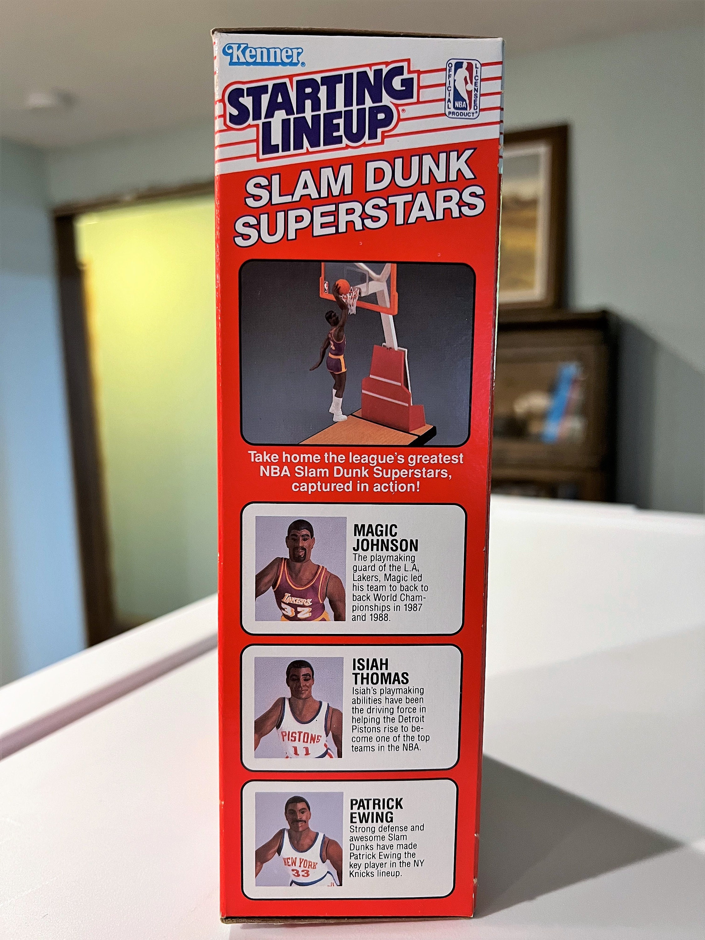 1989 Kenner Starting Lineup Slam Dunk Superstars Detroit Pistons Isiah ...