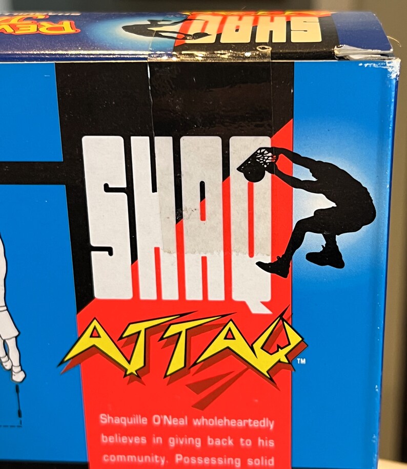 1993 Kenner Shaq Attack Orlando Magic Shaquille O'neal Reverse Jam NBA ...